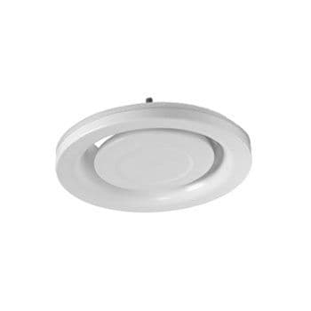 White Metal Air Extract Exhaust Valve Diffuser Including Fixing Collar ...