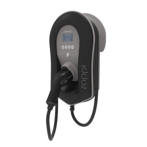 ZAPPI-222TB 22KW 3 phase EV Charger Tethered Black Type 2 With Zappi ...
