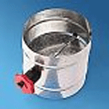 Single Blade Air Damper Circular Regulated