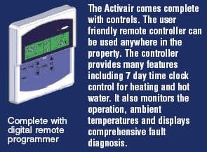 Trianco Activair Air Source Heat-pump (3 KW / 12000 Btu) for DHW) s300