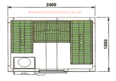 Foster Refrigeration - Fast Fit Chiller 2degC Coldroom / Store 2 4m x 1 5m