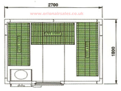 Foster Refrigeration - Fast Fit Chiller 2degC Coldroom / Store 2 7m x 1 8m