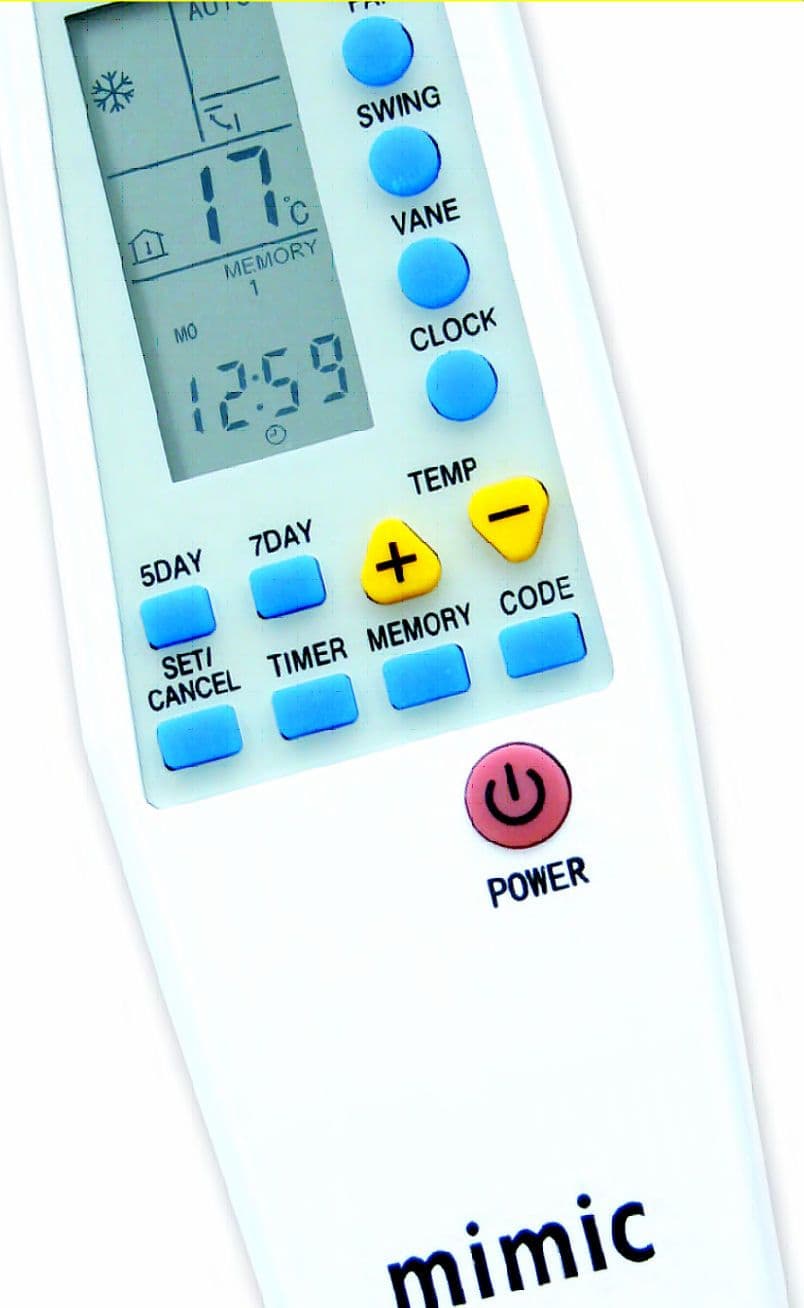 Mimic 2 Replacement Air Conditioning Remote Control Handset