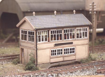 223 Ratio TRACKSIDE ACCESSORIES GWR Wooden Signal Box inc interior