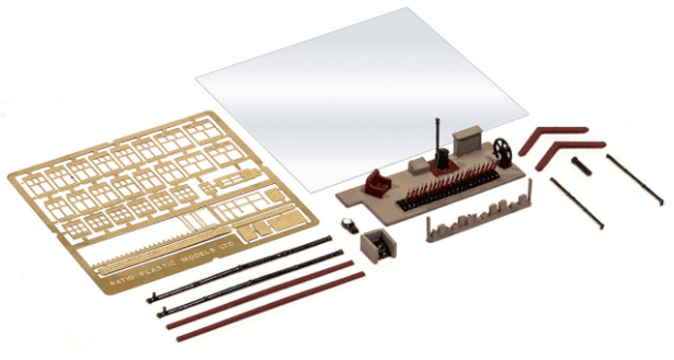 224 Ratio TRACKSIDE ACCESSORIES Signal Box Interior inc window frames ...