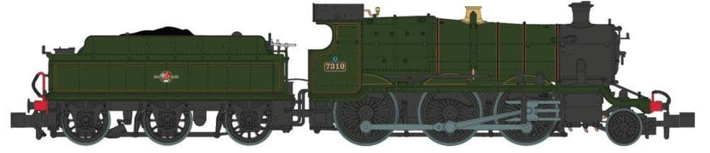 2S-043-006D Dapol 2-6-0 Mogul 7310 Green Late Crest DCC Fitted