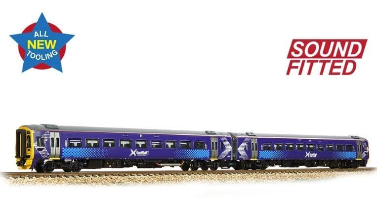 371-851ASF Farish Class 158 2-Car DMU 158711 ScotRail Saltire