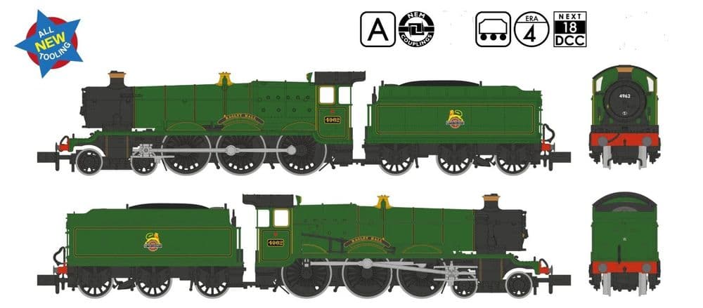372-010 Farish GWR 49XX Hall with Collett Tender