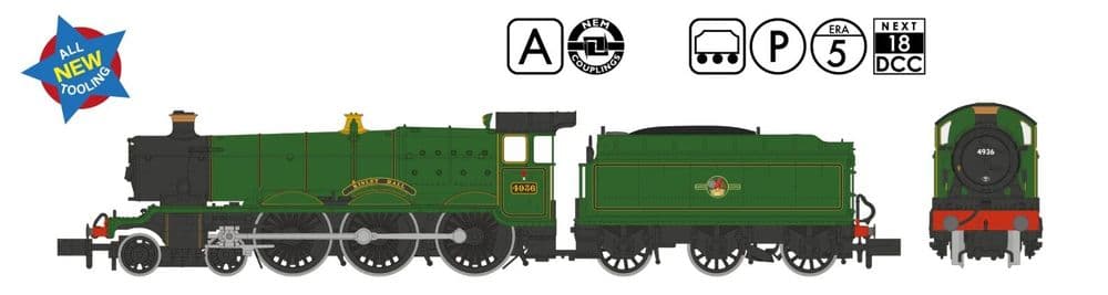 372-011 Farish GWR 49XX Hall with Collett Tender