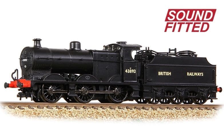 372-064SF 4F with Fowler Tender 43892 BR Black & x28;British Railways& x29;