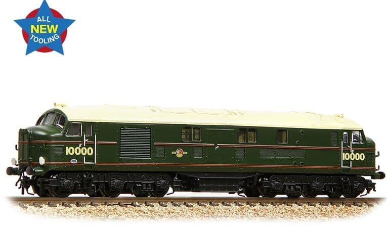 372-916 Farish LMS 10000 BR Lined Green Late Crest 1