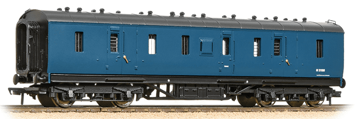 374-890 Farish 50ft Ex-LMS Parcels Van BR Blue - Weathered