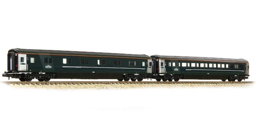 374-997A Farish BR Mk3 Night Riviera 2-Coach Pack GWR Green FirstGroup