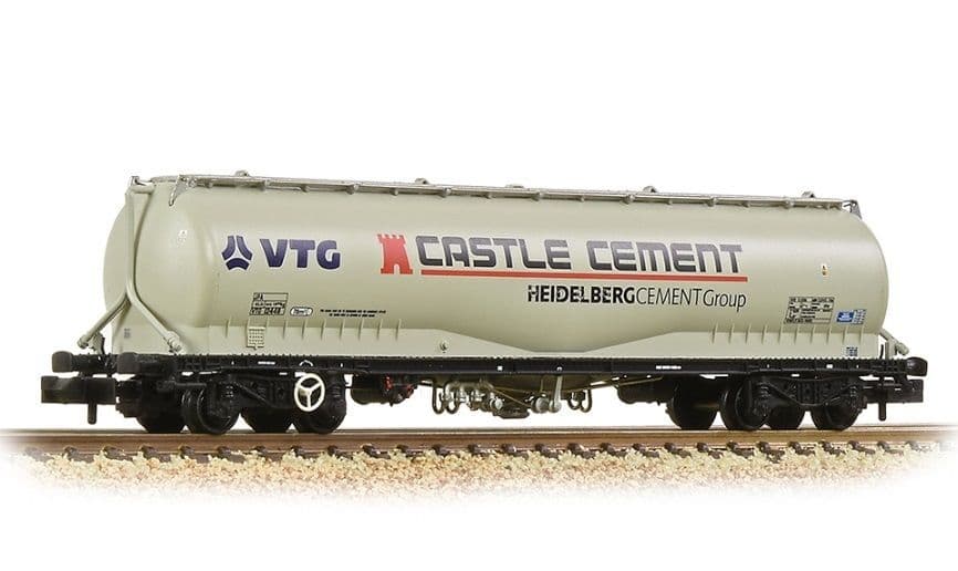 377-676B Farish JPA Bogie Cement Tank Wagon VTG Castle Cement Grey