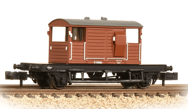 377-854A Farish SR 25T Pill Box Brake Van Right-Hand Duckets BR Bauxite ...