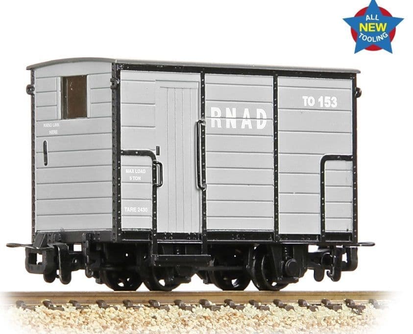 393-100 Bachmann Branchline RNAD Enclosed-End Brake Van RNAD Grey