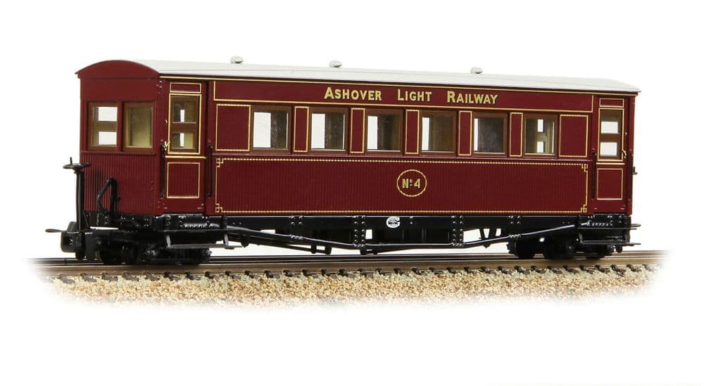 394-025A Gloucester Bogie Coach Ashover L R Crimson No 4