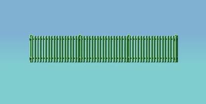 431 Ratio TRACKSIDE ACCESSORIES Picket Fencing green straight only
