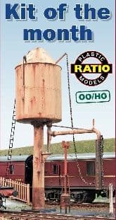 528 Ratio TRACKSIDE BUILDINGS Water Tower GW Pillar conical or flat top