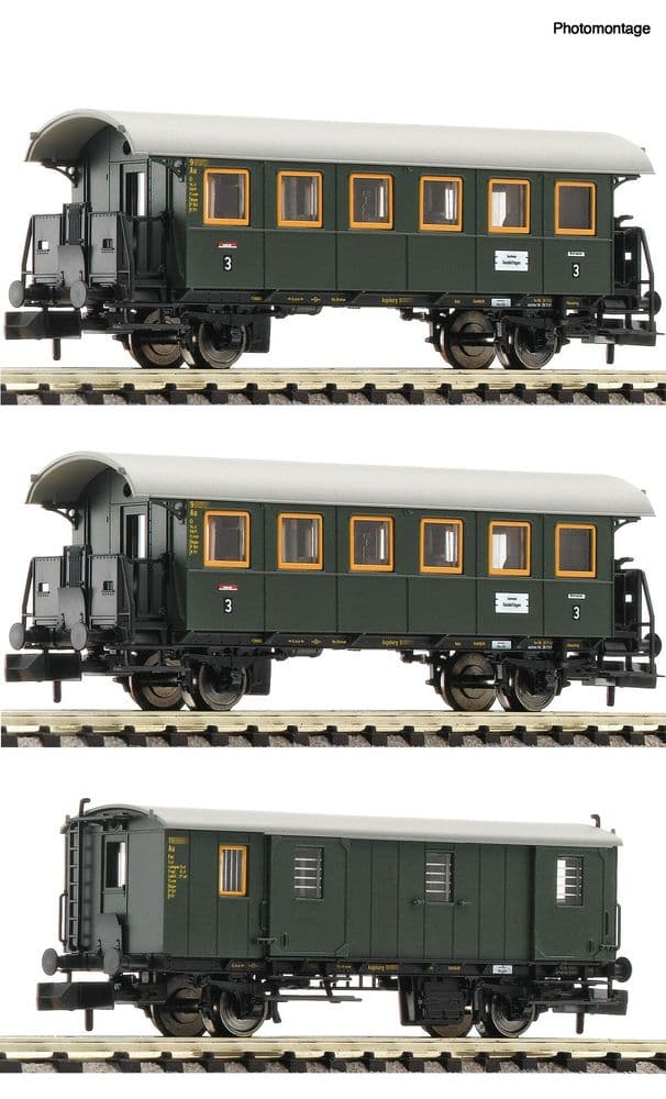 6660023 Fleischmann 3 pcs Set Passenger train DB