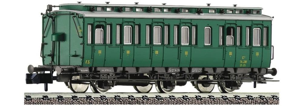 807007 Fleischmann 3 axle compartment wagon without brakeman s cab of ...