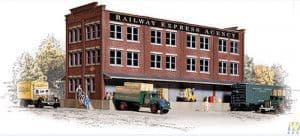 933-3095 Cornerstone HO Scale Railway Express Agency REA Transfer Building