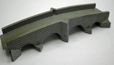 956-24 N Gauge Road Bridge four arched kit NBR6