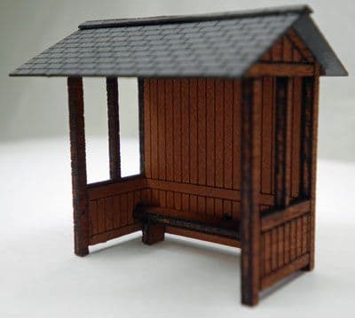 95706 OO Gauge Wooden Bus Stop Kit