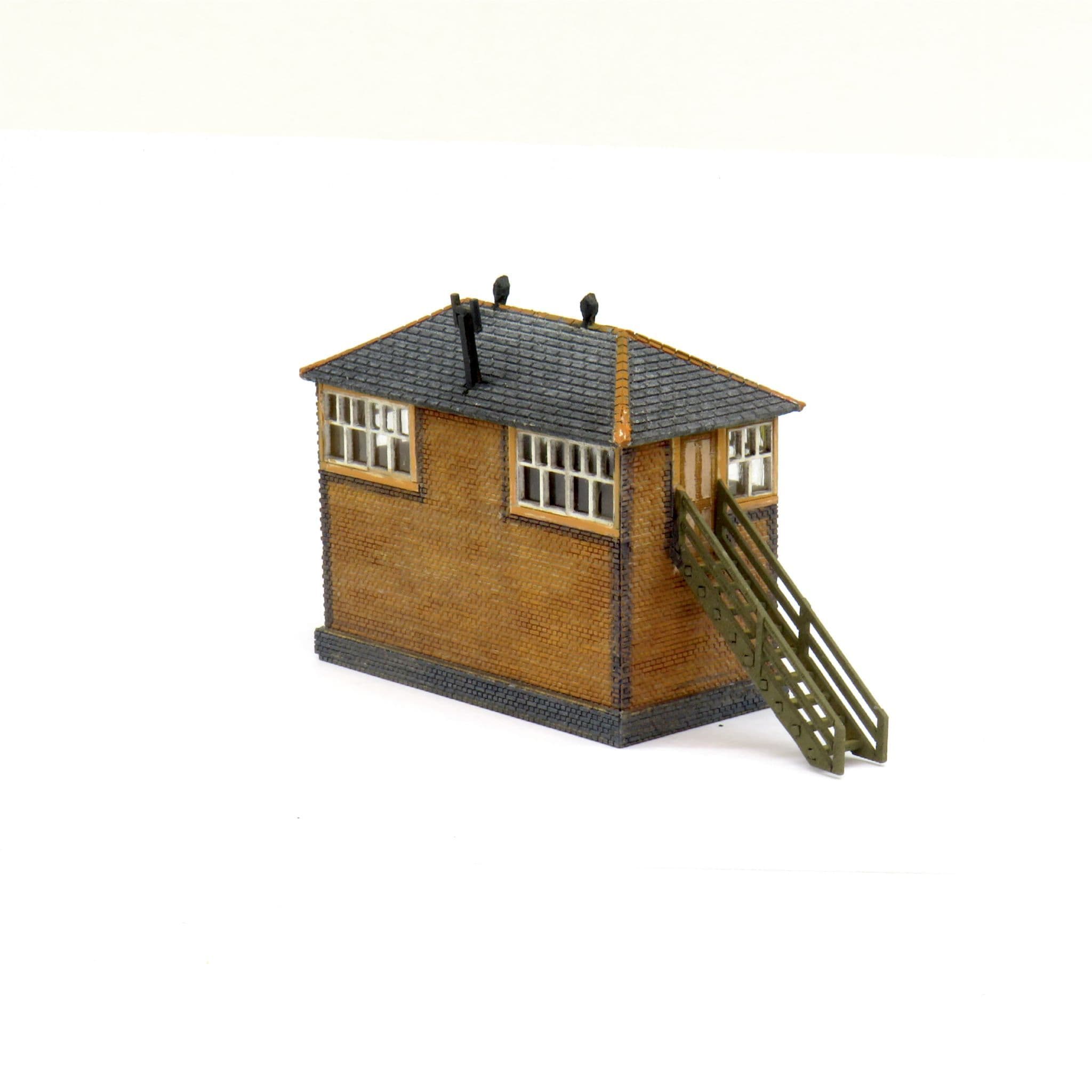 ALTT120 035 Arch Laser GWR Medium Sixed Brick Built Signal Box Kit