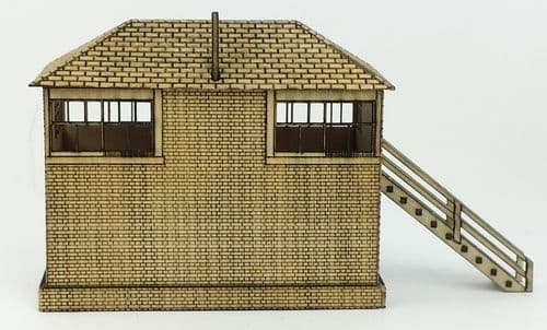 ARCHN0010 Arch Laser GWR brick built standard signal box kit N Gauge