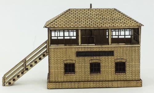 ARCHN0010 Arch Laser GWR brick built standard signal box kit N Gauge