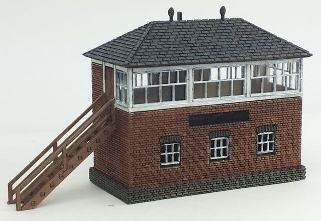 ARCHN0010 Arch Laser GWR brick built standard signal box kit N Gauge