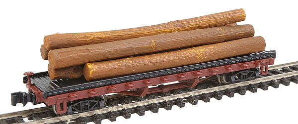 Bachmann US 18351 N ACF 40 Log Cars 1906-1935 Version