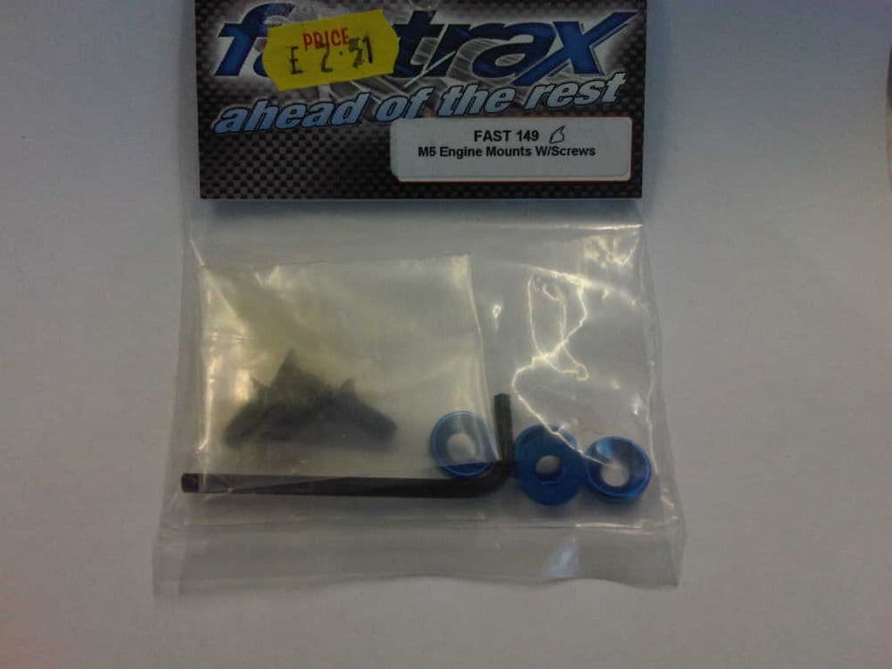 CML Fastrax FAST149 M5 Engine Mounts w/screws Blue