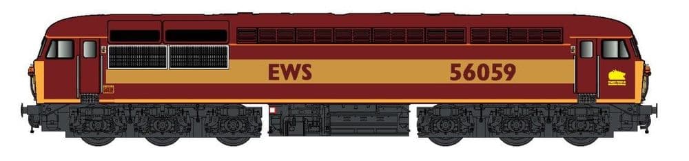 Dapol 2D-004-013D Scale 1 148 N Class 56 059 EWS DCC-Fitted