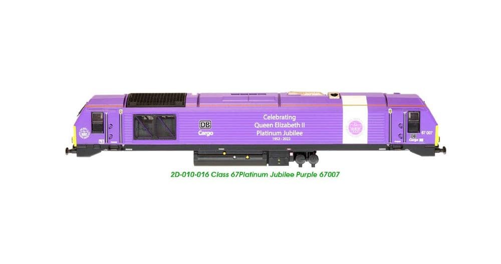 Dapol 2D-010-016D Scale 1 148 N Class 67 007 DB Cargo Platinum Jubilee ...