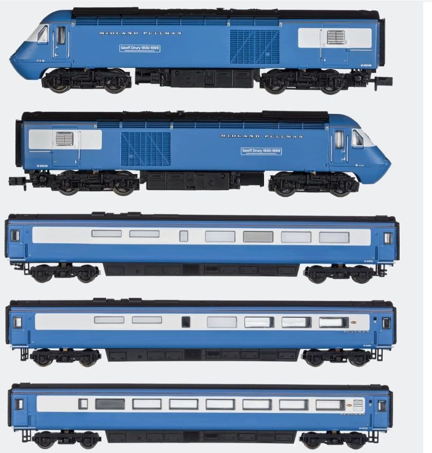 Dapol 2D-019-300 Class 43 HST Pullman Blue Full Train Set 11 Car Set