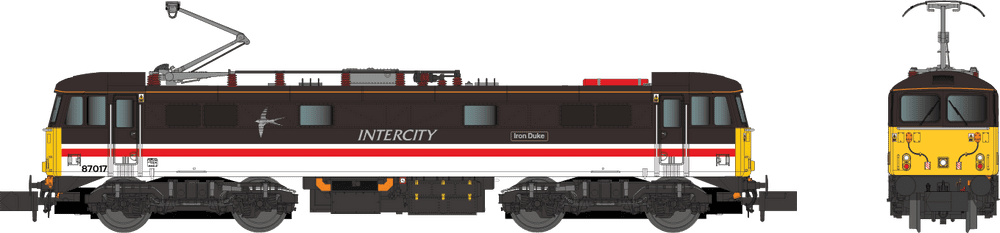 Dapol 2D-087-002 Class 87 Iron Duke 87017 Intercity Swallow