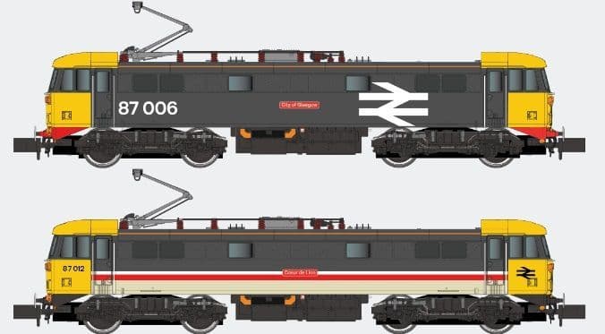 Dapol 2D-087-007 Class 87 Twin Pack City of Glasgow 87006 Coeur de Lyon ...