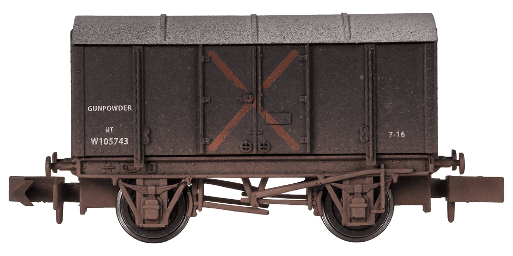 Dapol 2F-013-088Gunpowder Van GWR W105743 Weathered