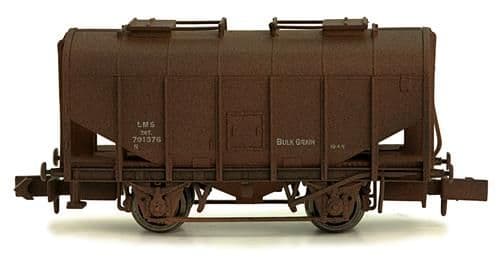 Dapol 2F-036-016 BULK GRAIN HOPPER - LMS BAUXITE 701376 Weathered