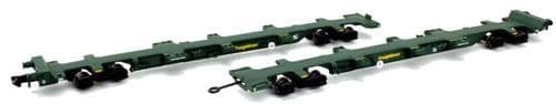 Dapol 2F-044-002 FEA-B Spine Wagon Twin Pack Freightliner 640721/722