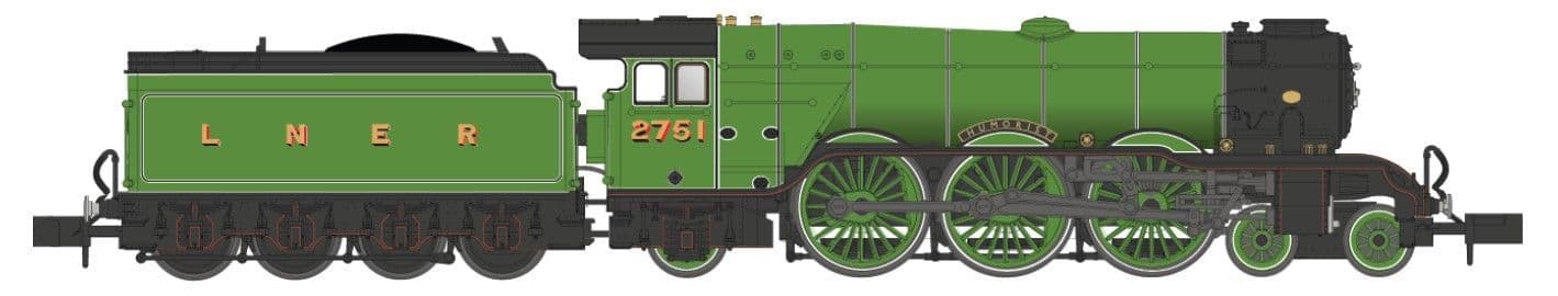 Dapol 2S-011-011 Scale 1 148 N A1 2751 Humourist LNER Apple Green