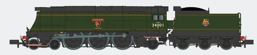 Dapol 2S-034-006 West Country Exeter 34001 BR Green Early Crest