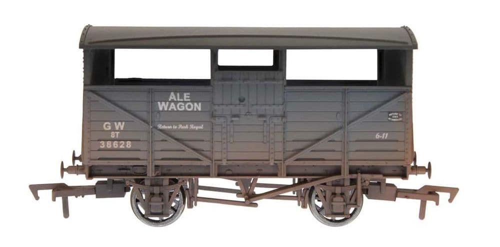 Dapol 4F-020-044 Scale 1 76 OO Ale Wagon GWR 38628 Weathered