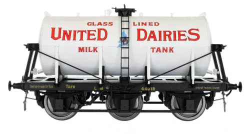 Dapol 7F-031-006 O Gauge 6 Wheel Milk Tanker United Dairies 44018