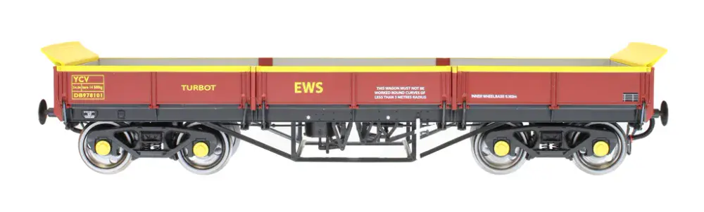 Dapol 7F-043-012 O Gauge Turbot Bogie Ballast Wagon EWS Maroon DB978101