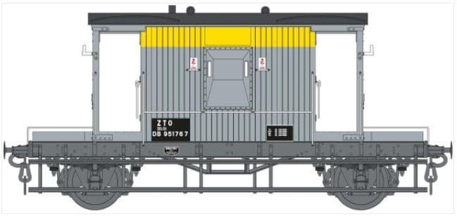 Dapol 7F-200-014 Scale 1 43 O 20t Brake Van ZTO DB951767 Dutch