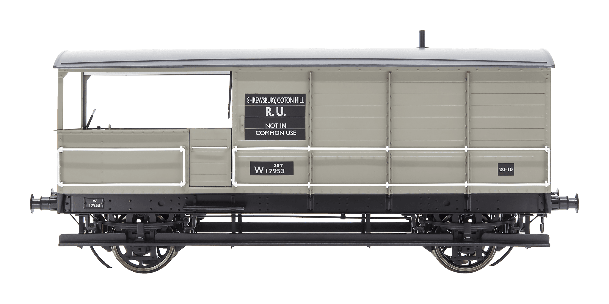 Dapol 7F-300-003 GWR Toad Brake Van BR Grey W17953 Diagram AA15