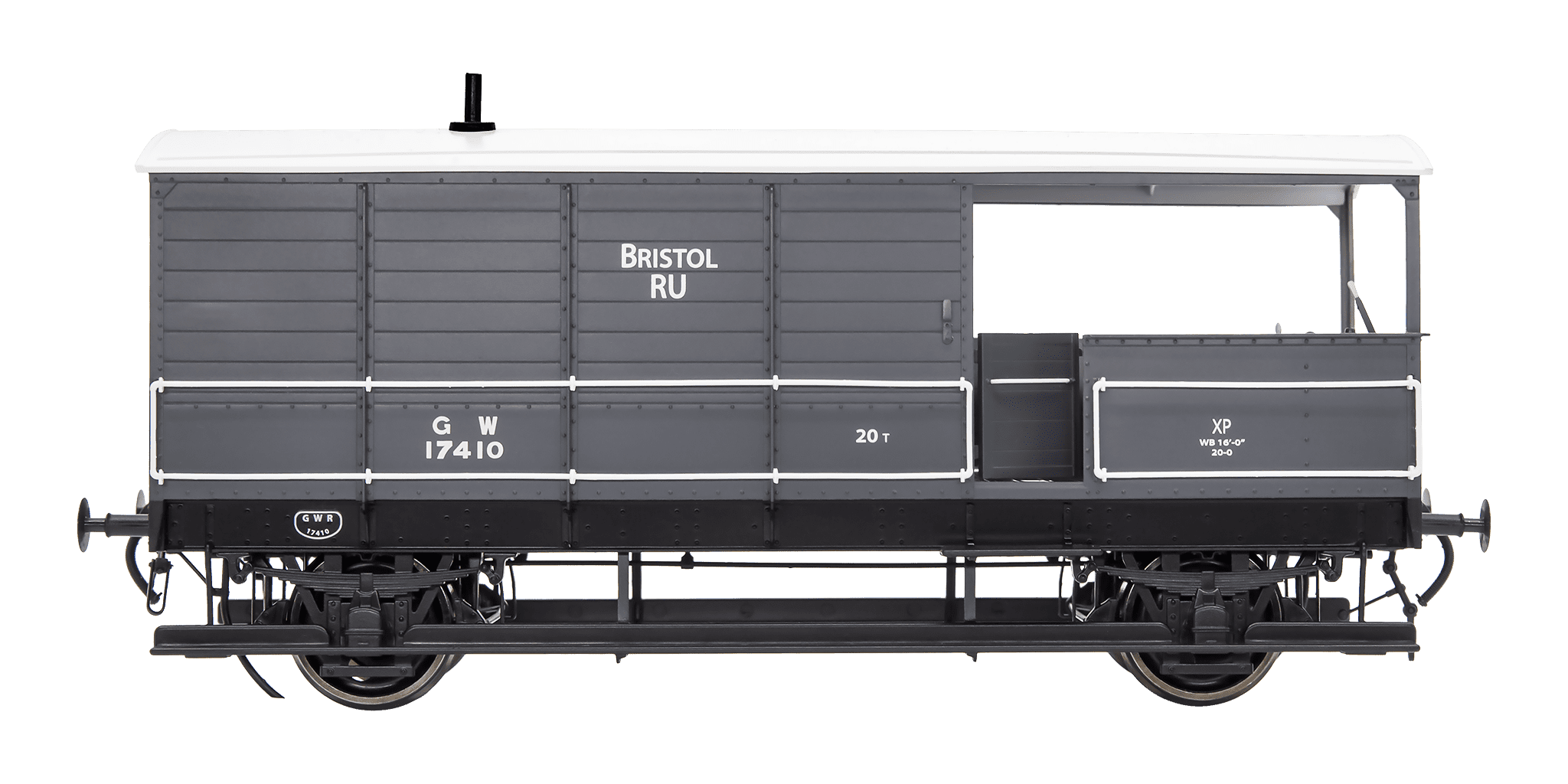 Dapol 7F-300-007 GWR Toad Brake Van GWR Grey 17410 Diagram AA21